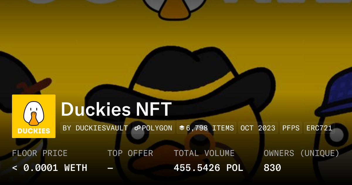 Duckies NFT - Collection | OpenSea