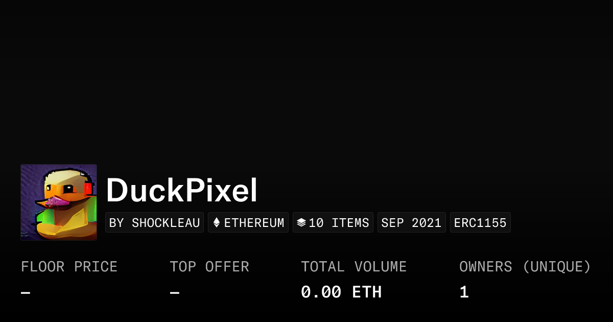 DuckPixel - Collection | OpenSea