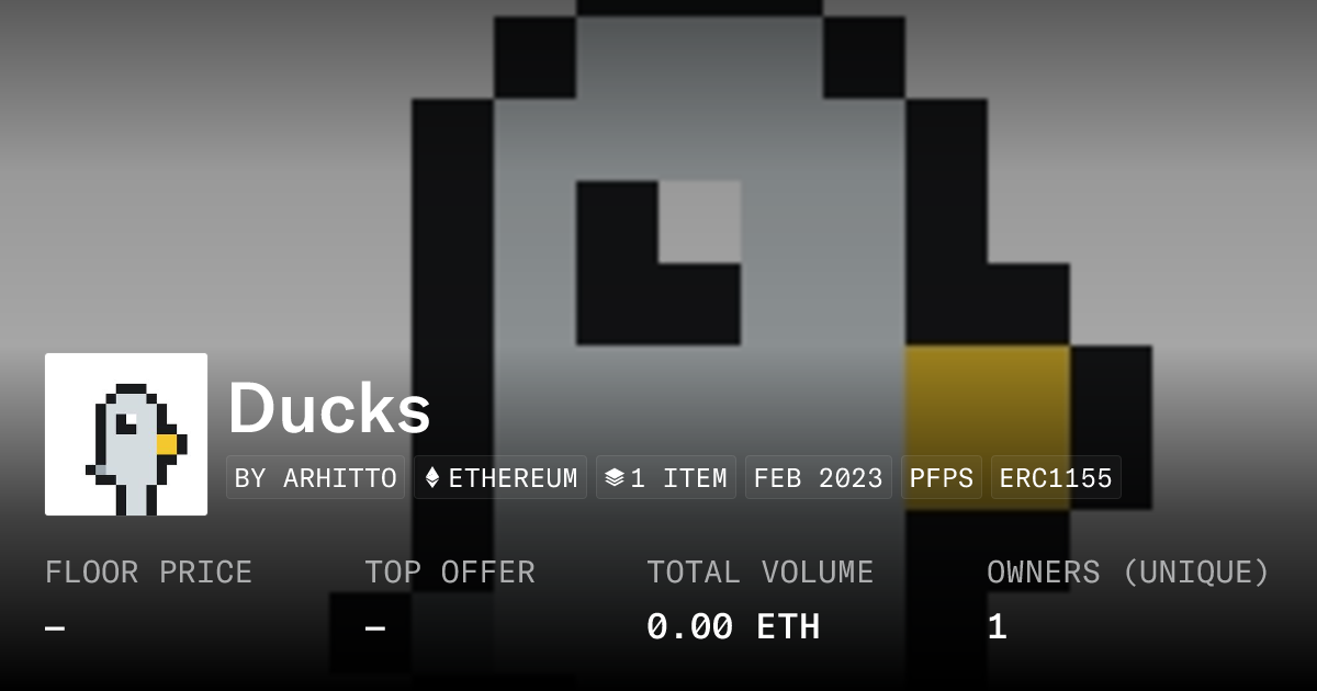 Ducks - Collection | OpenSea