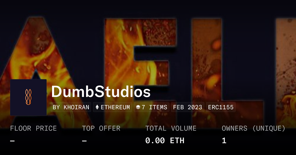 DumbStudios - Collection | OpenSea