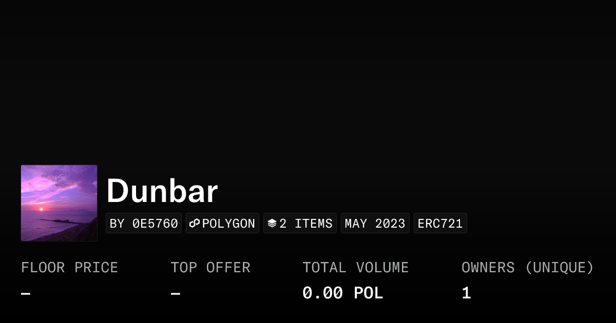 Dunbar - Collection | OpenSea