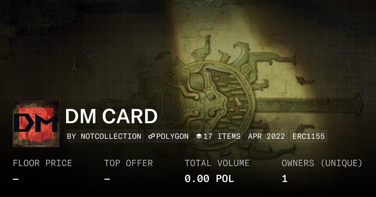 DM CARD - Collection | OpenSea