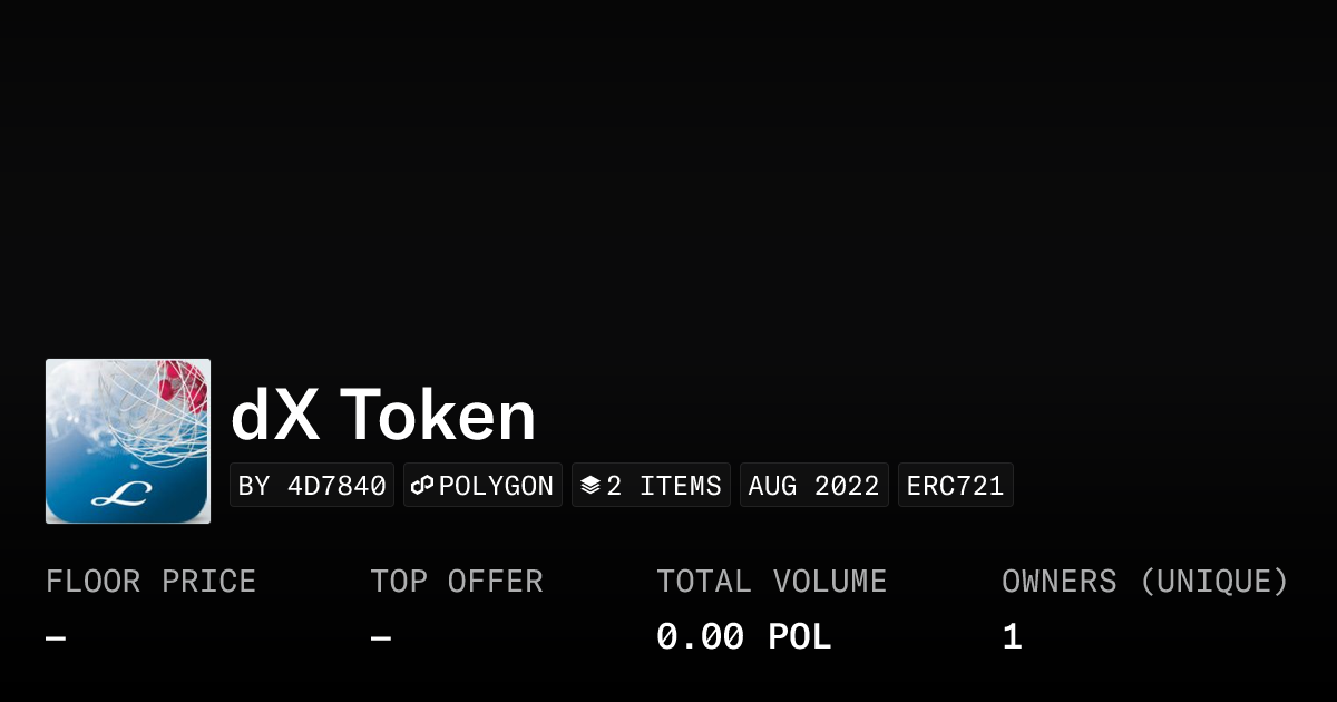 dX Token - Collection | OpenSea