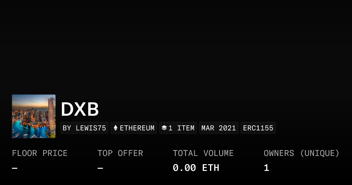 DXB - Collection | OpenSea