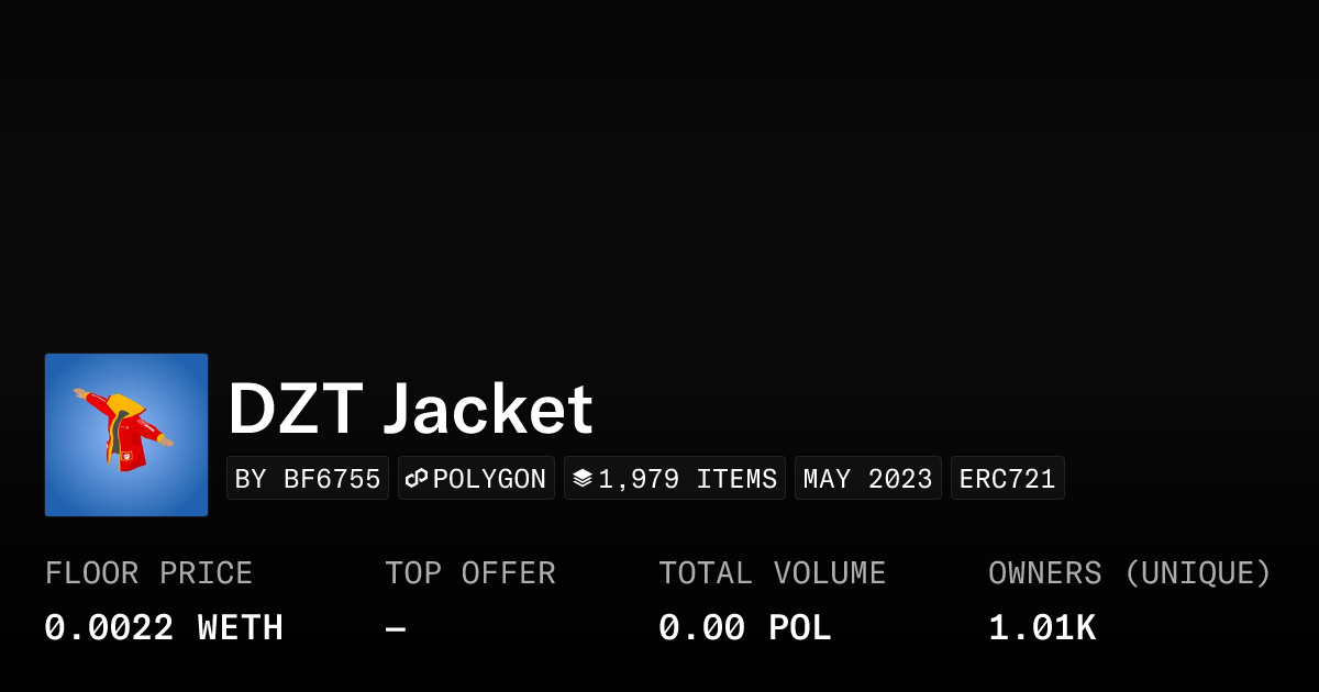 DZT Jacket - Collection | OpenSea