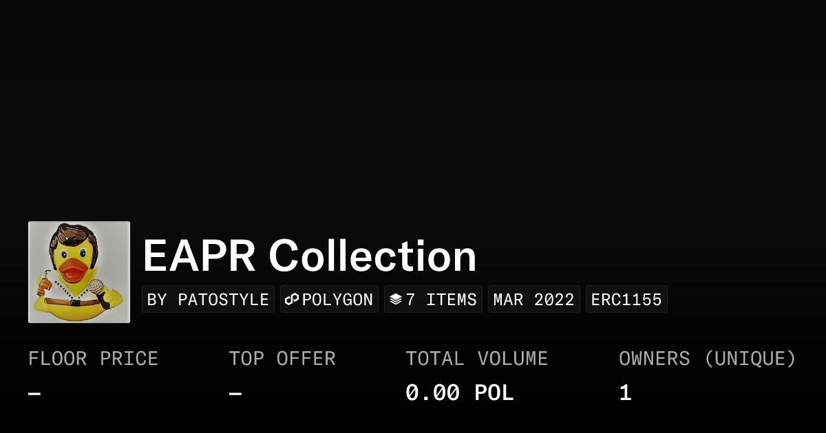 EAPR Collection - Collection | OpenSea
