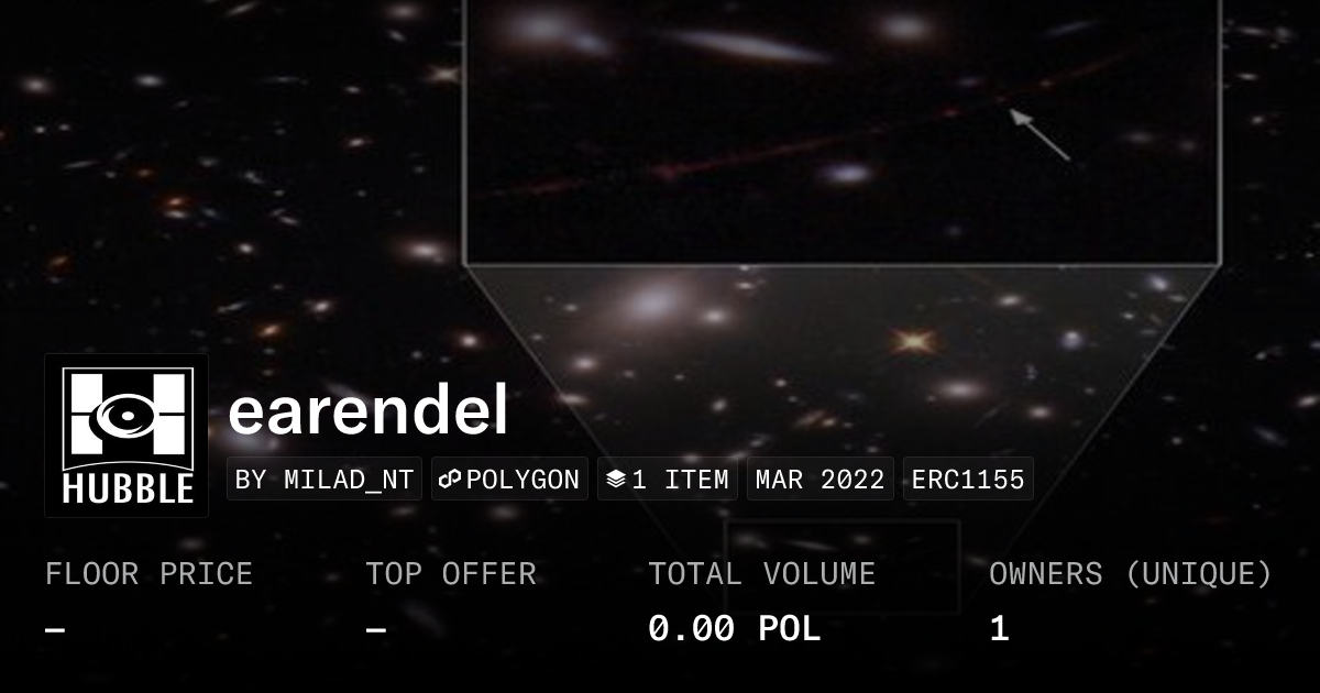 earendel - Collection | OpenSea