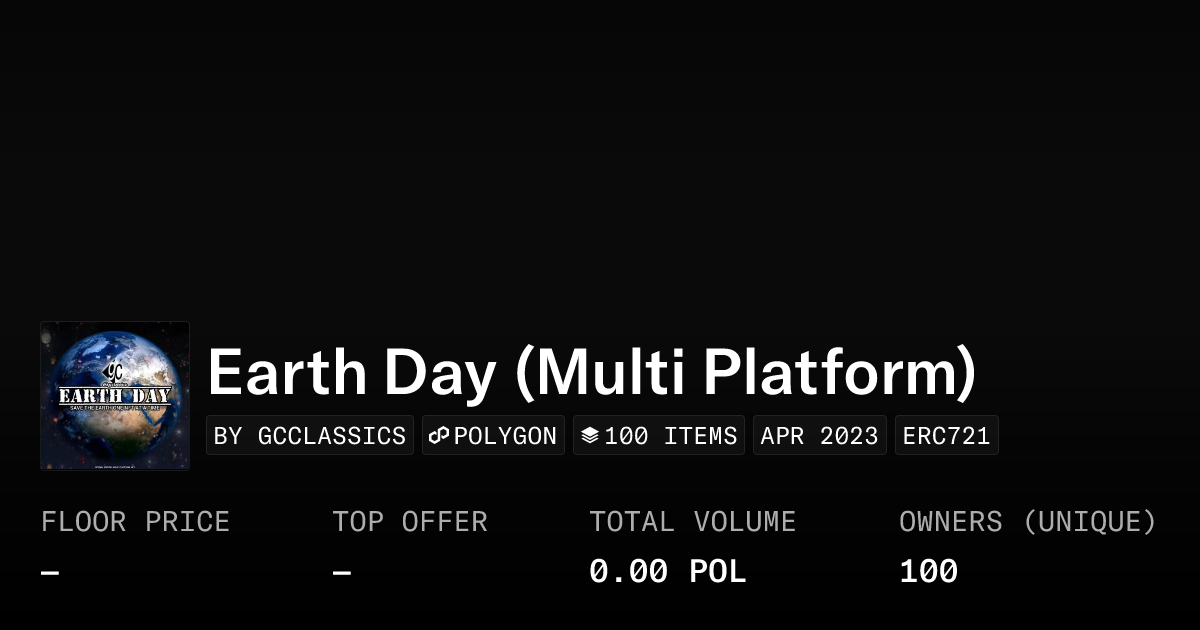 Earth Day (Multi Platform) - Collection | OpenSea