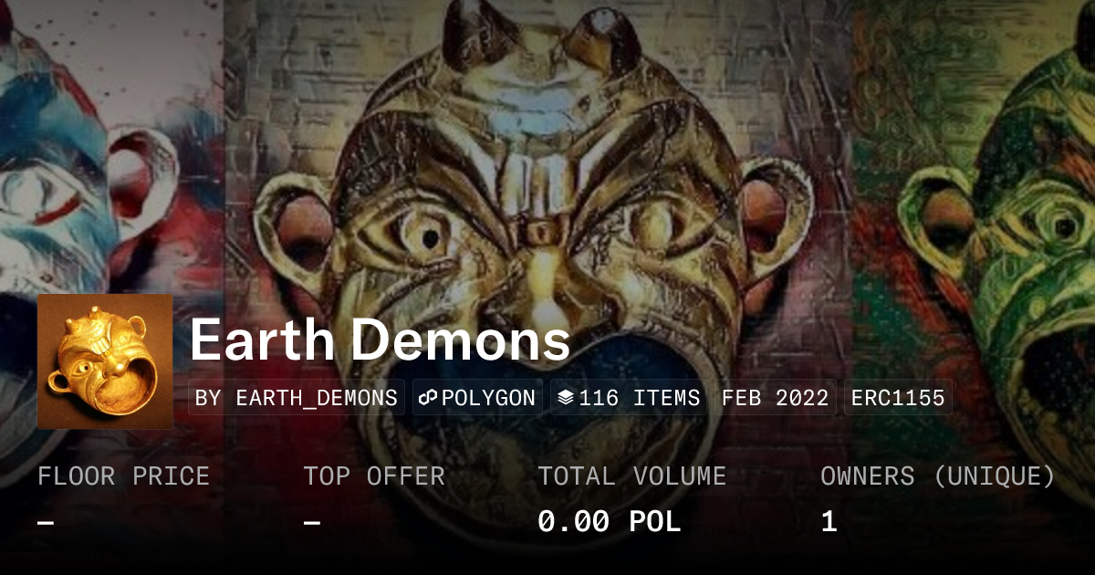 Earth Demons - Collection | OpenSea