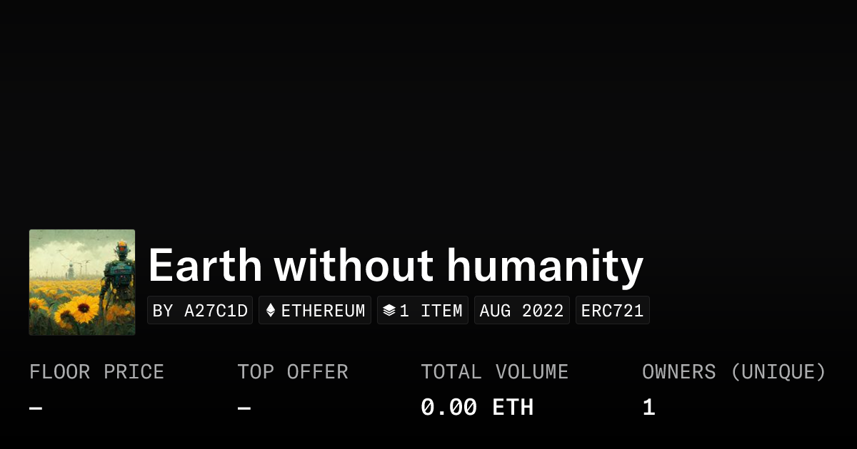 Earth without humanity - Collection | OpenSea