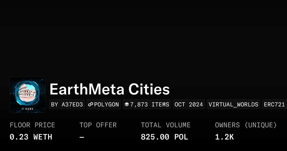 EarthMeta Cities - Collection | OpenSea