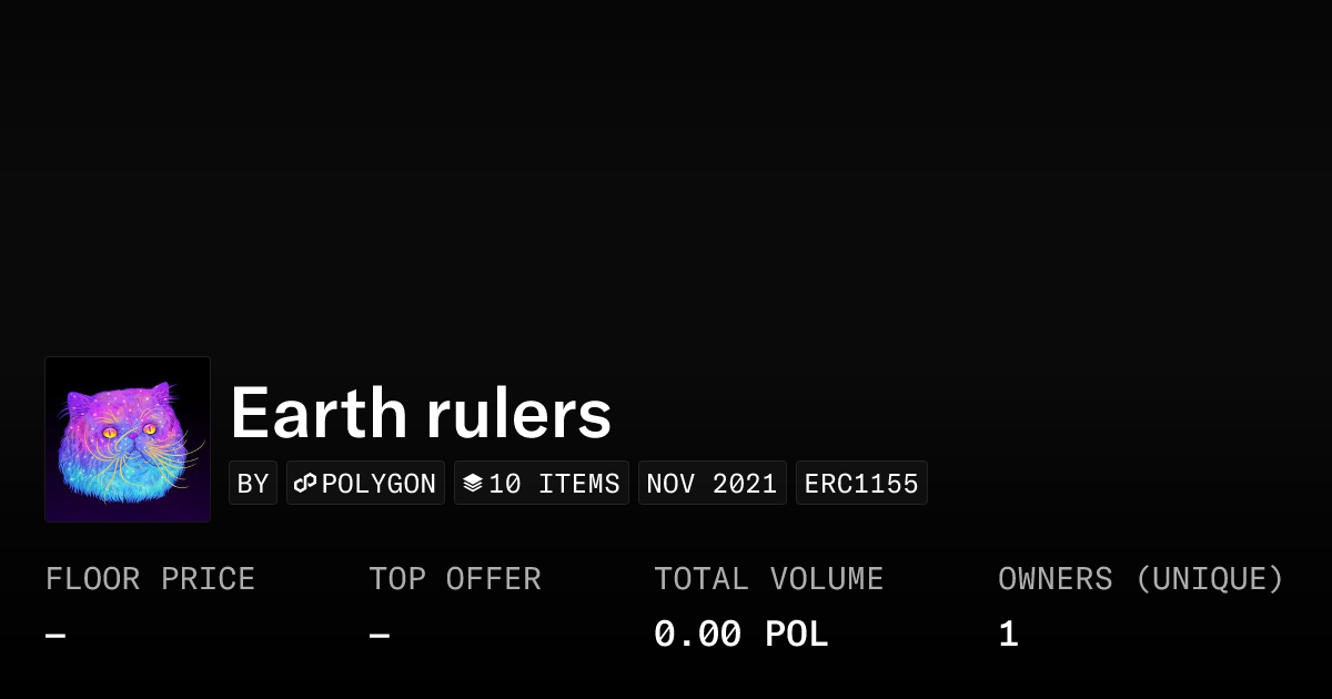 Earth rulers - Collection | OpenSea