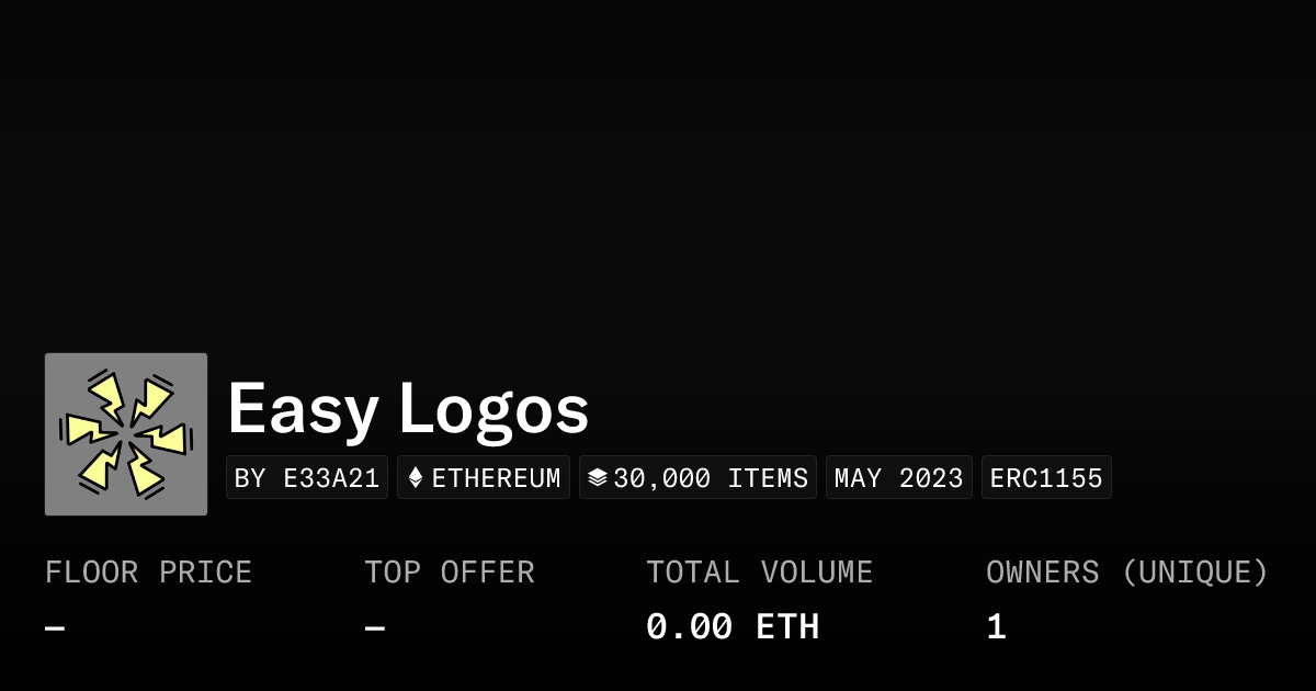 Easy Logos - Collection | OpenSea