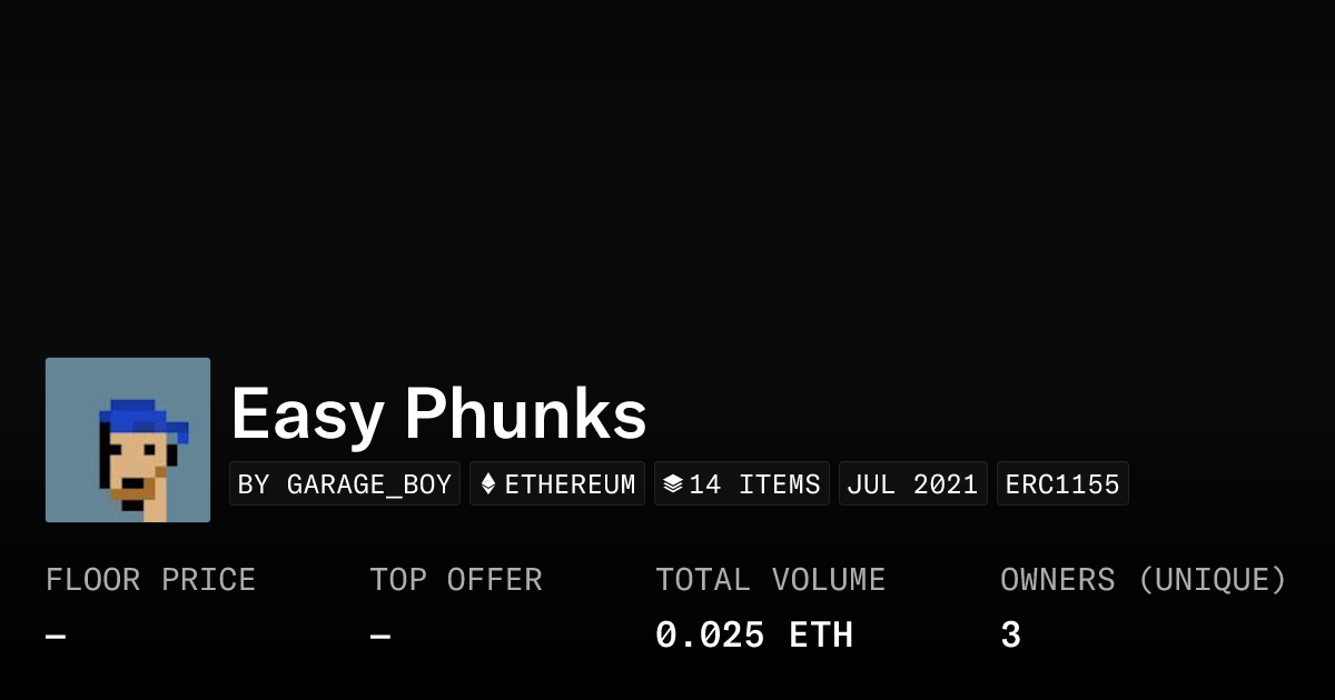 Easy Phunks - Collection | OpenSea