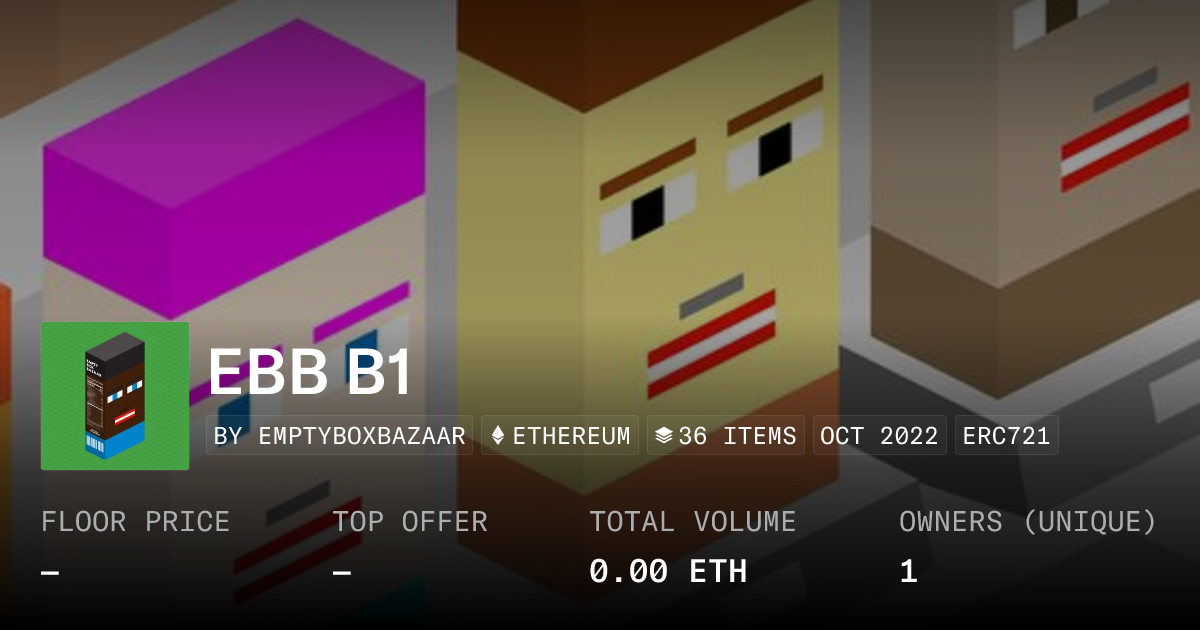 EBB B1 - Collection | OpenSea