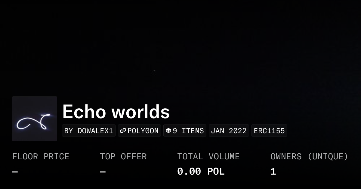 Echo worlds - Collection | OpenSea