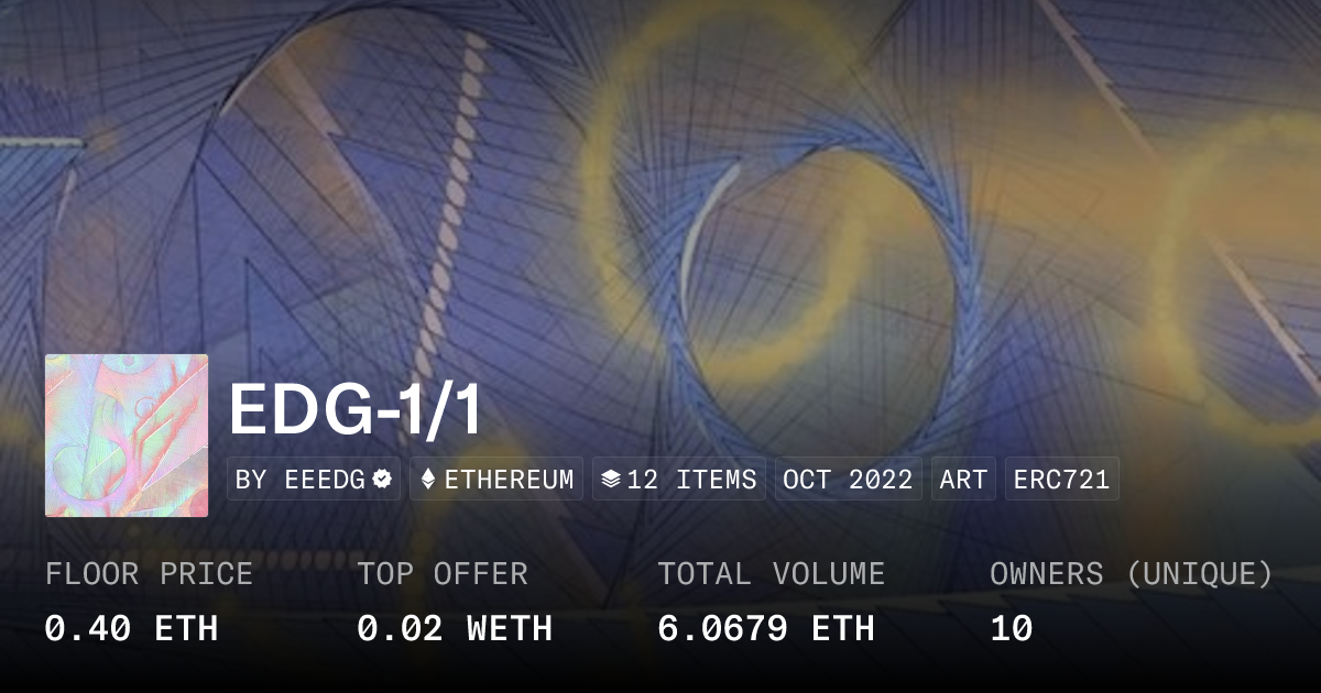 EDG-1/1 - Collection | OpenSea