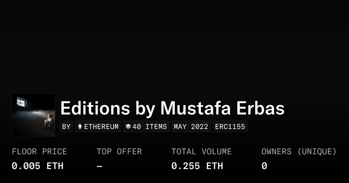Editions by Mustafa Erbas - Collection | OpenSea