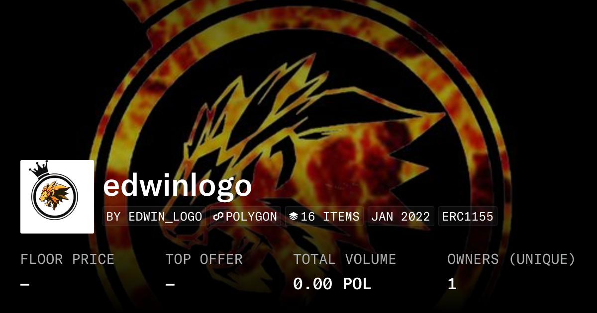 edwinlogo - Collection | OpenSea