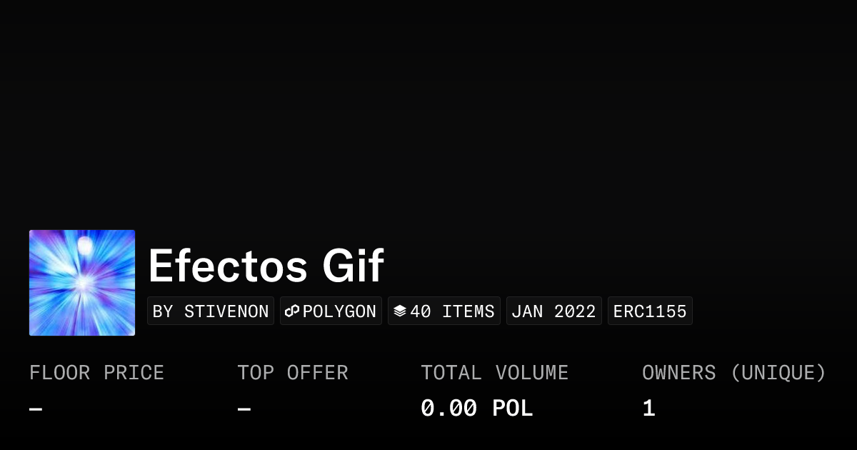 Efectos Gif - Collection | OpenSea