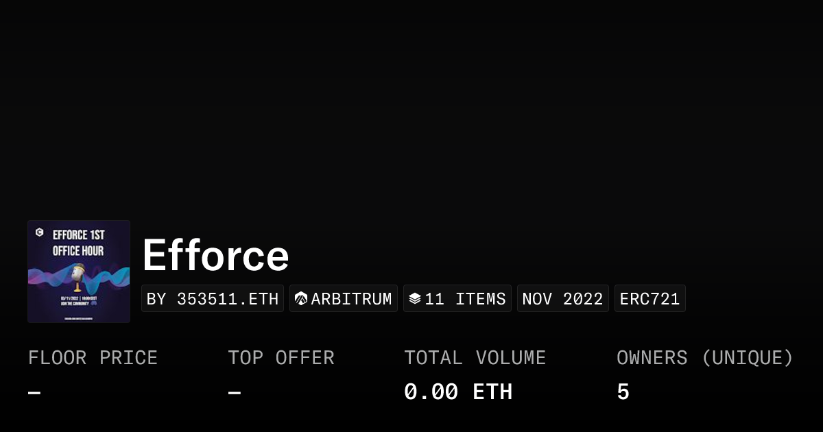 Efforce - Collection | OpenSea