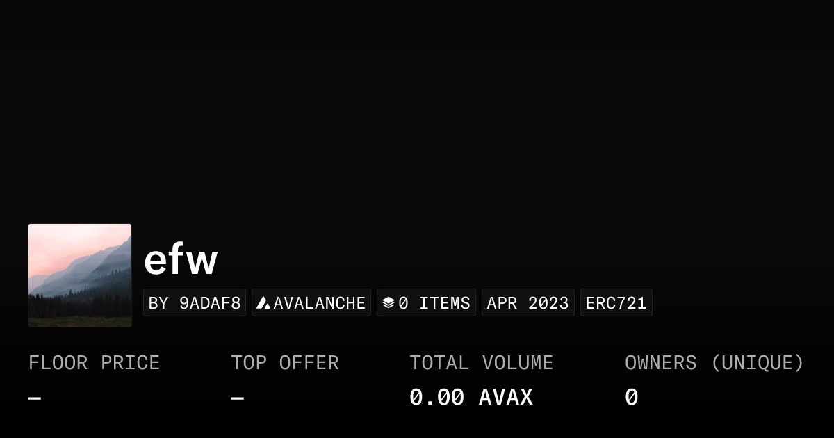 efw - Collection | OpenSea