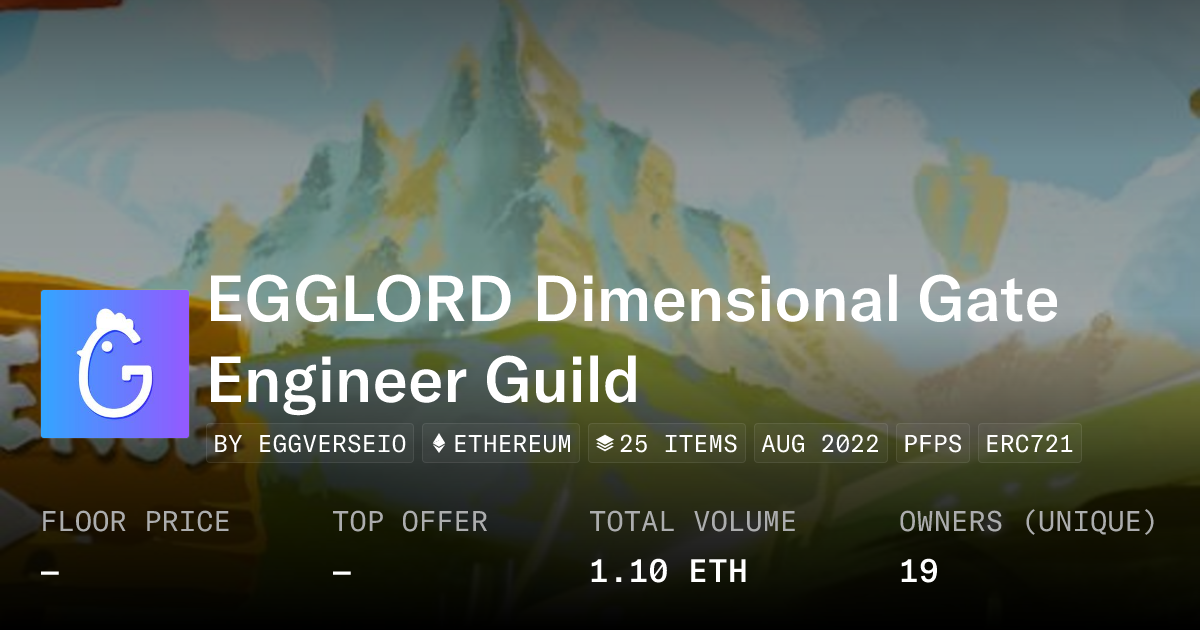 EGGLORD Dimensional Gate Engineer Guild - Collection | OpenSea