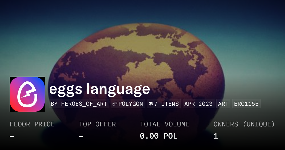 eggs language - Collection | OpenSea