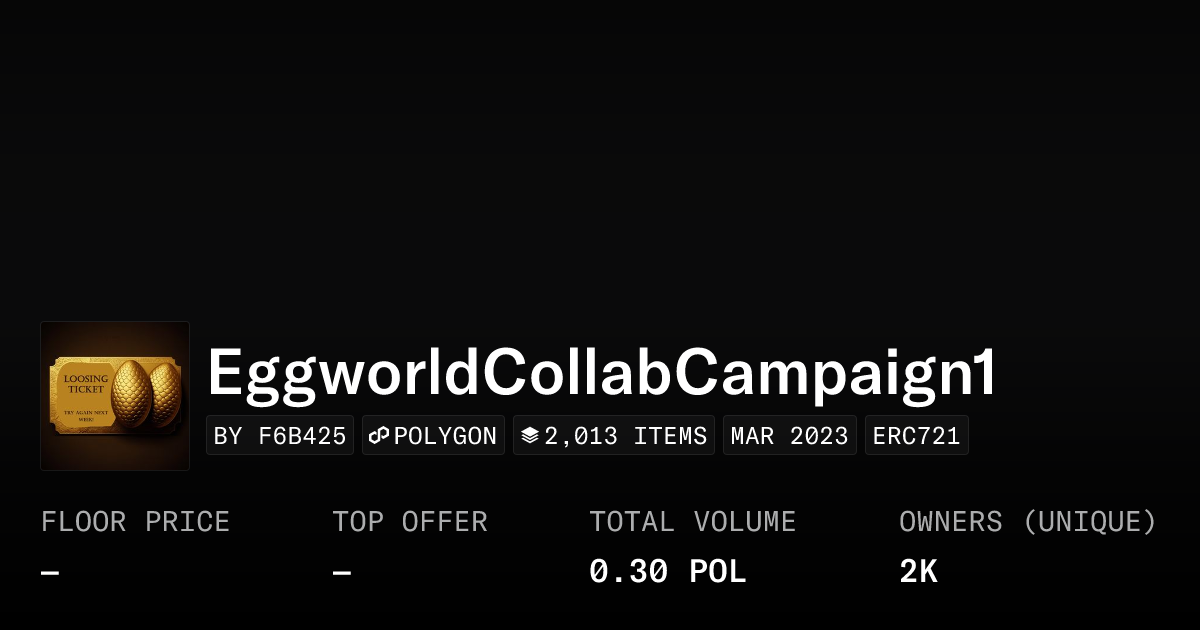 EggworldCollabCampaign1 - Collection | OpenSea