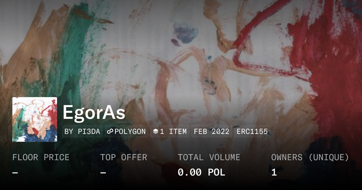 EgorAs - Collection | OpenSea