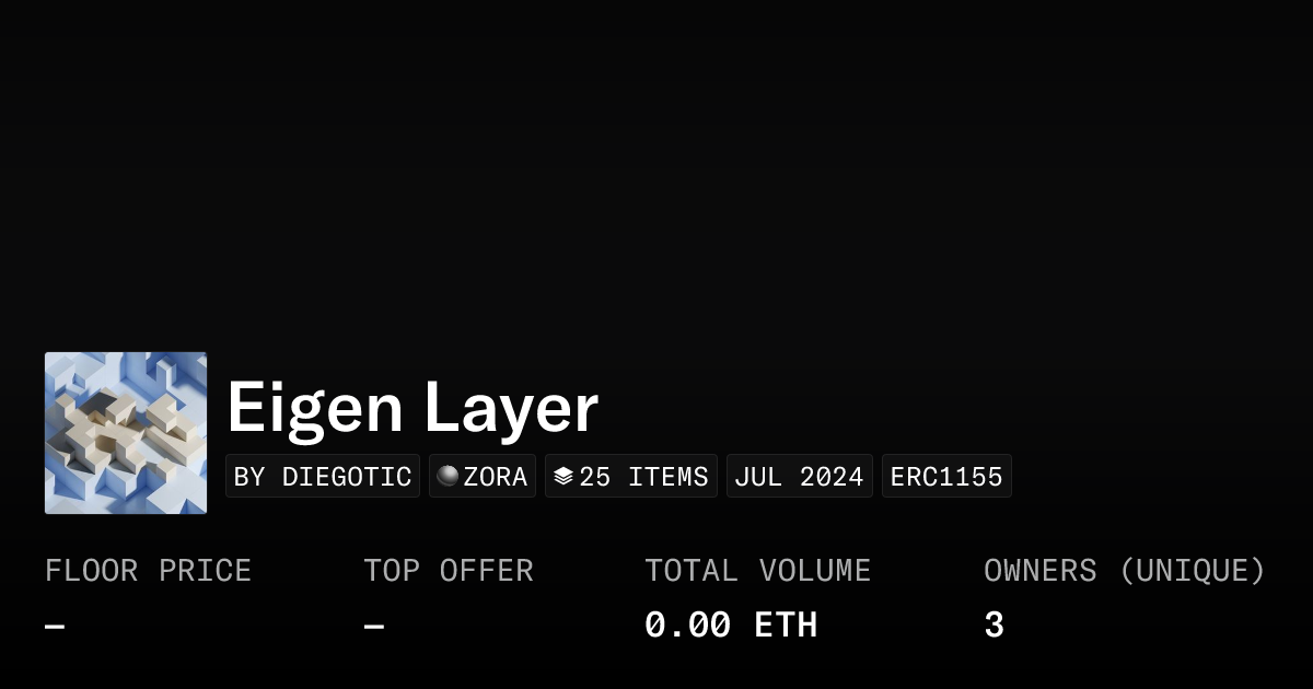 Eigen Layer - Collection | OpenSea