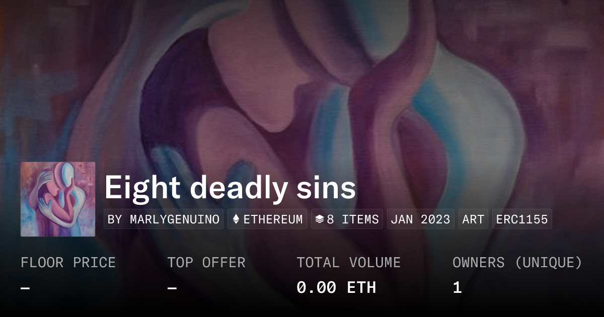Eight deadly sins - Collection | OpenSea