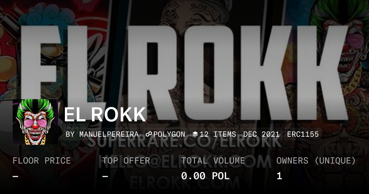 EL ROKK - Collection | OpenSea