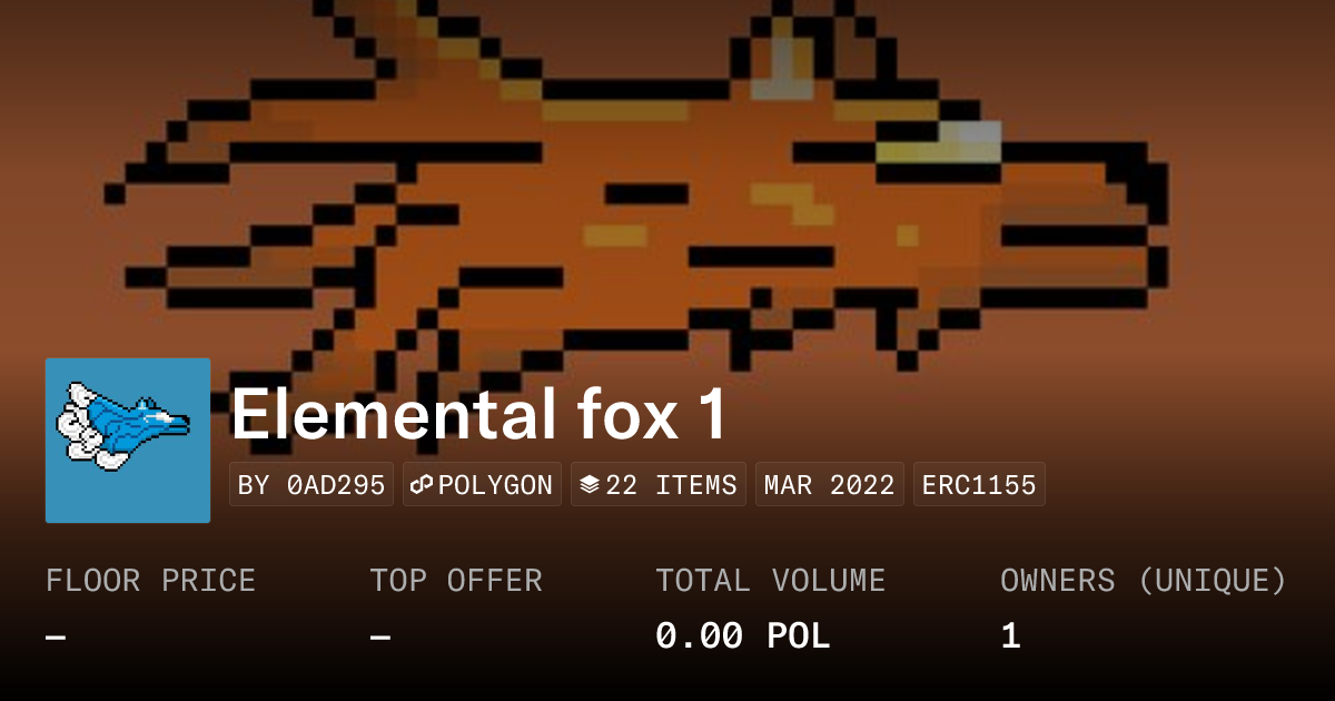 Elemental fox 1 - Collection | OpenSea