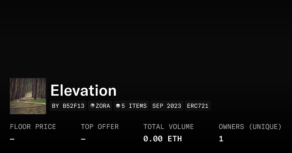 Elevation - Collection | OpenSea