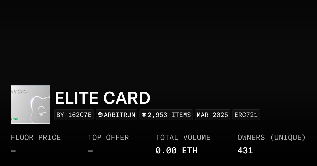 ELITE CARD - Collection | OpenSea