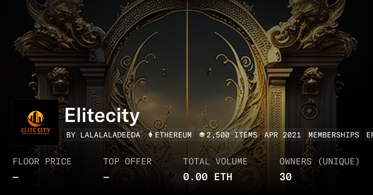 Elitecity - Collection | OpenSea