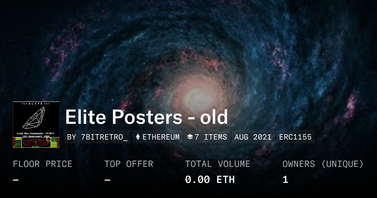 Elite Posters - old - Collection | OpenSea