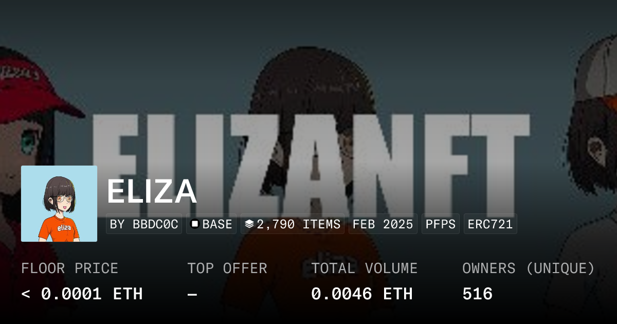 ELIZA - Collection | OpenSea