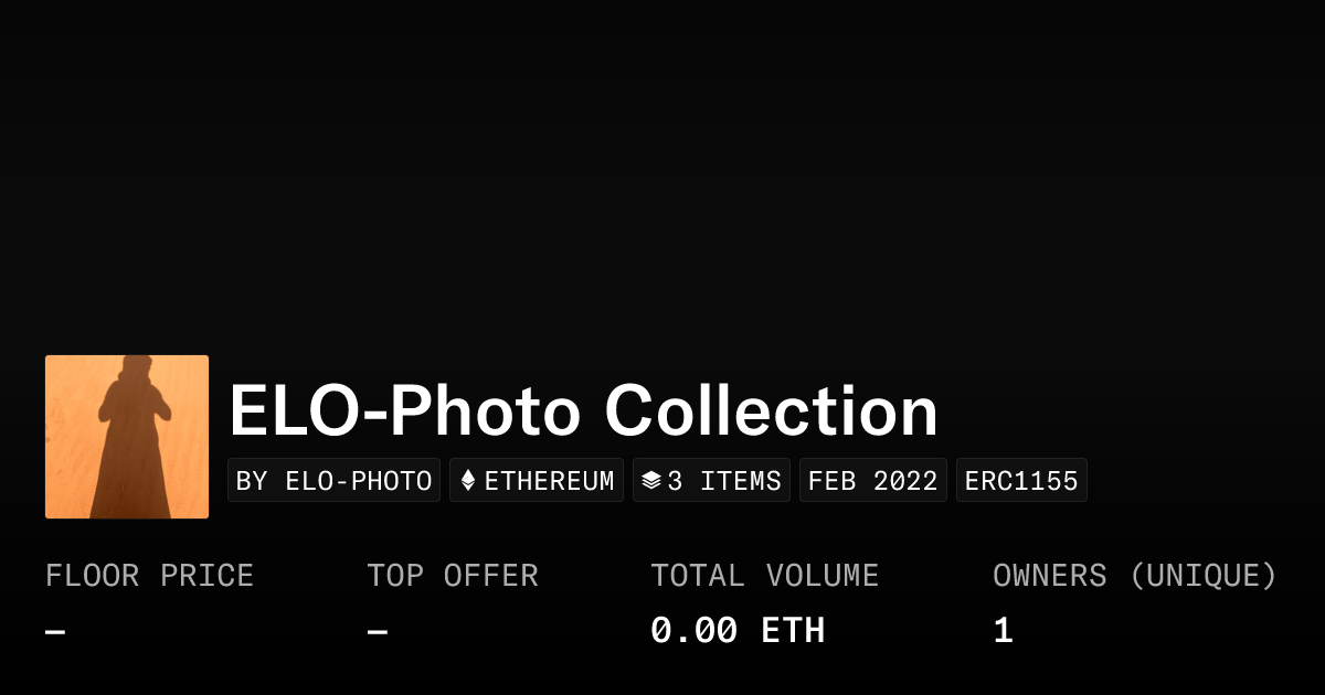 ELO-Photo Collection - Collection | OpenSea