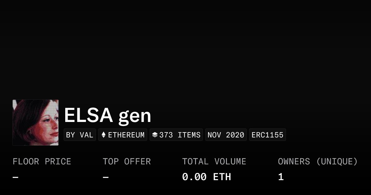 ELSA gen - Collection | OpenSea