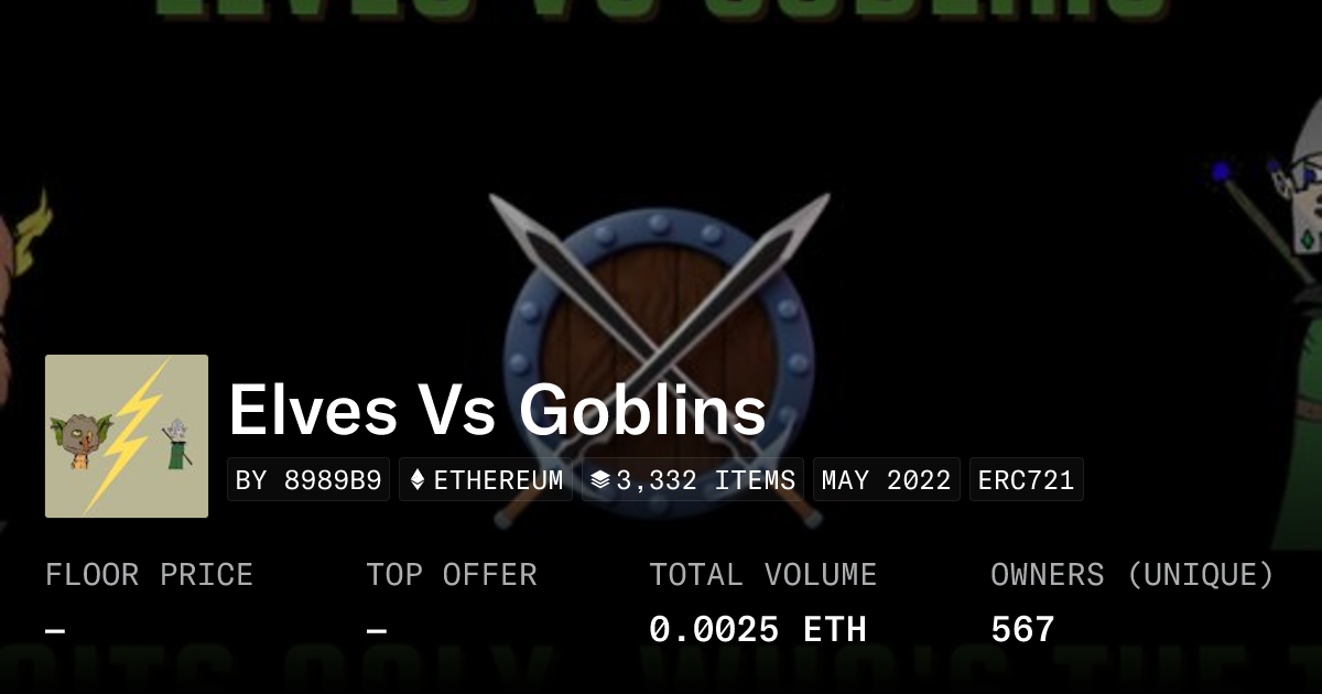 Elves Vs Goblins - Collection | OpenSea