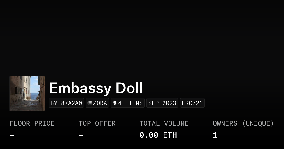 Embassy Doll - Collection | OpenSea