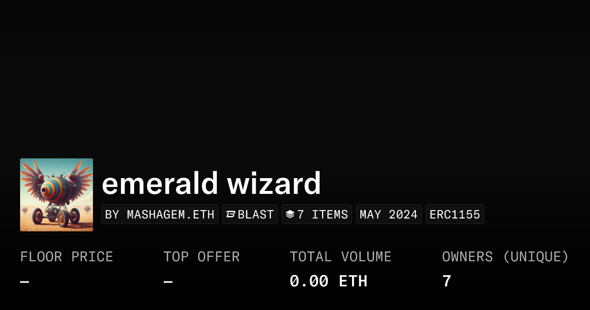 emerald wizard - Collection | OpenSea
