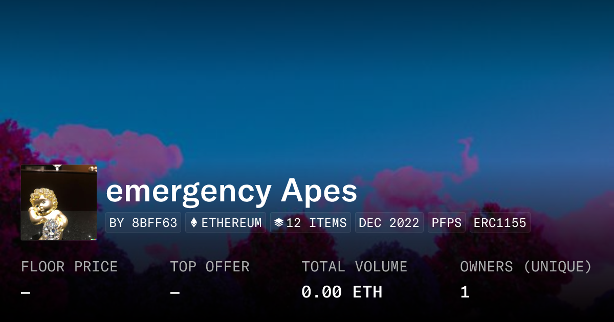 emergency Apes - Collection | OpenSea