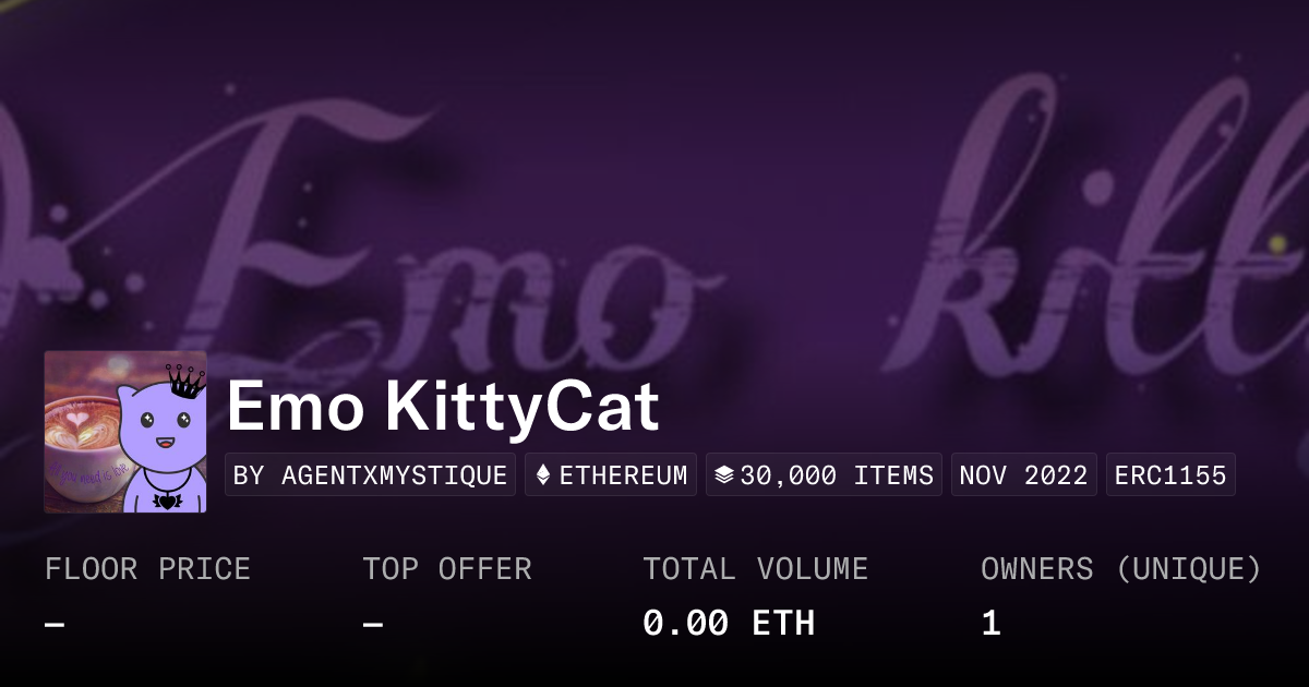 Emo KittyCat - Collection | OpenSea