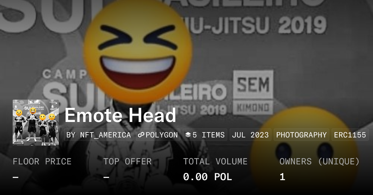 Emote Head - Collection | OpenSea