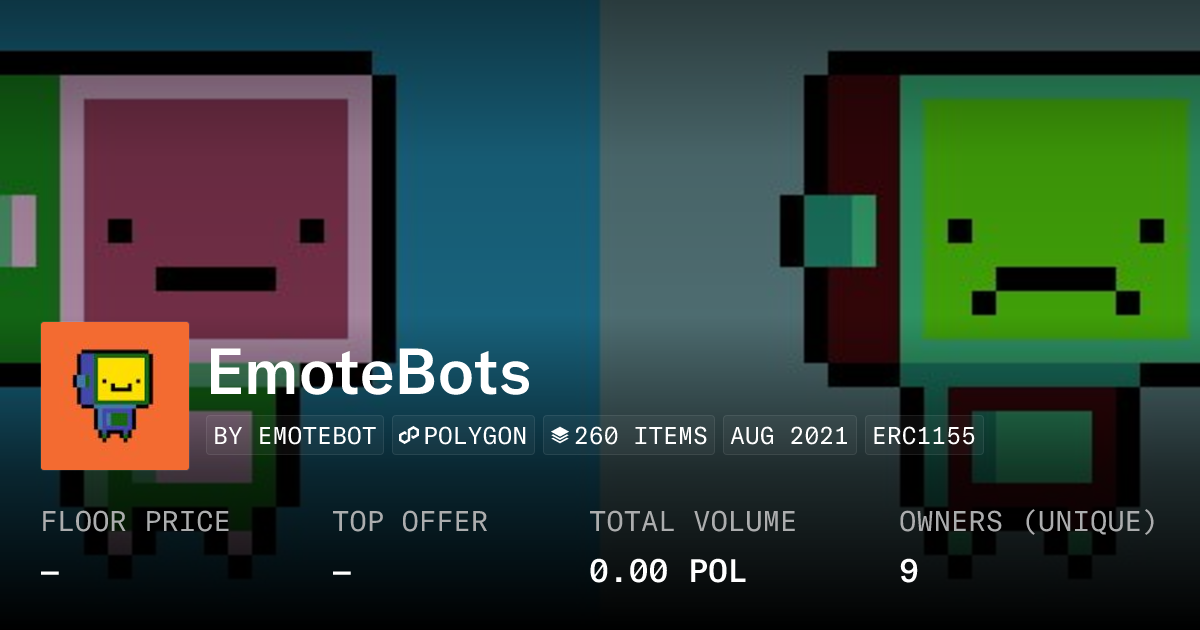 EmoteBots - Collection | OpenSea