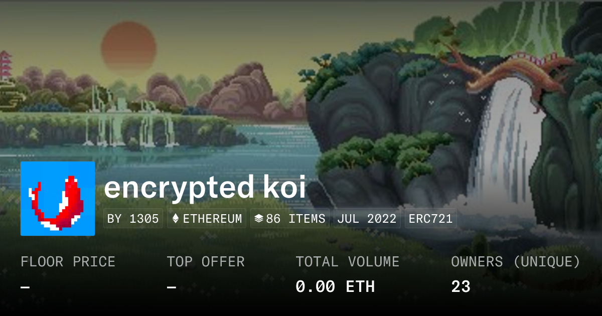 encrypted koi - Collection | OpenSea