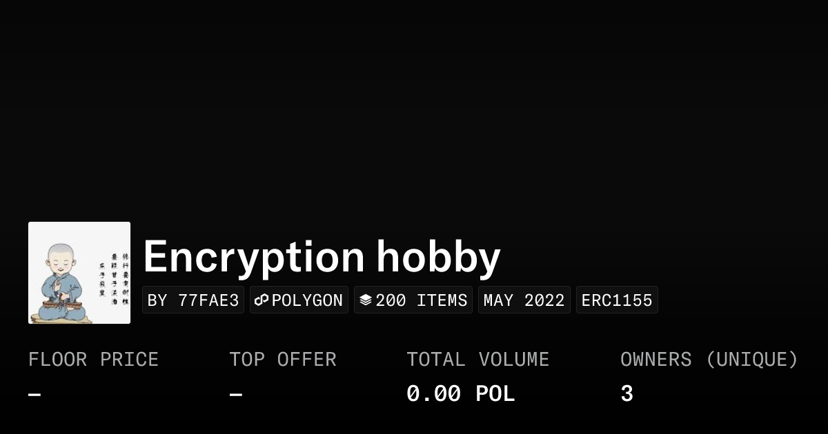 Encryption hobby - Collection | OpenSea
